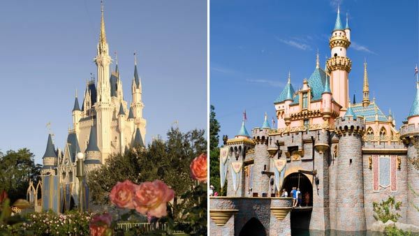 Disneyland Castle Vs Disney World Castle Disneyland Vs. Disney World: