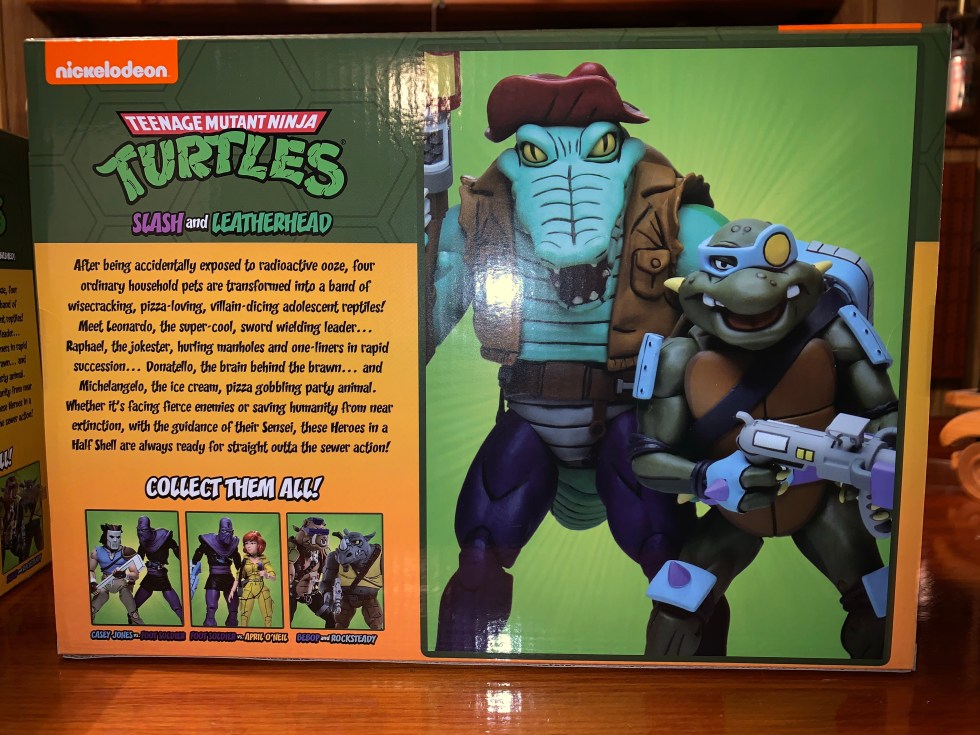 NECA TMNT Cartoon Slash and Leatherhead | The Nostalgia Spot