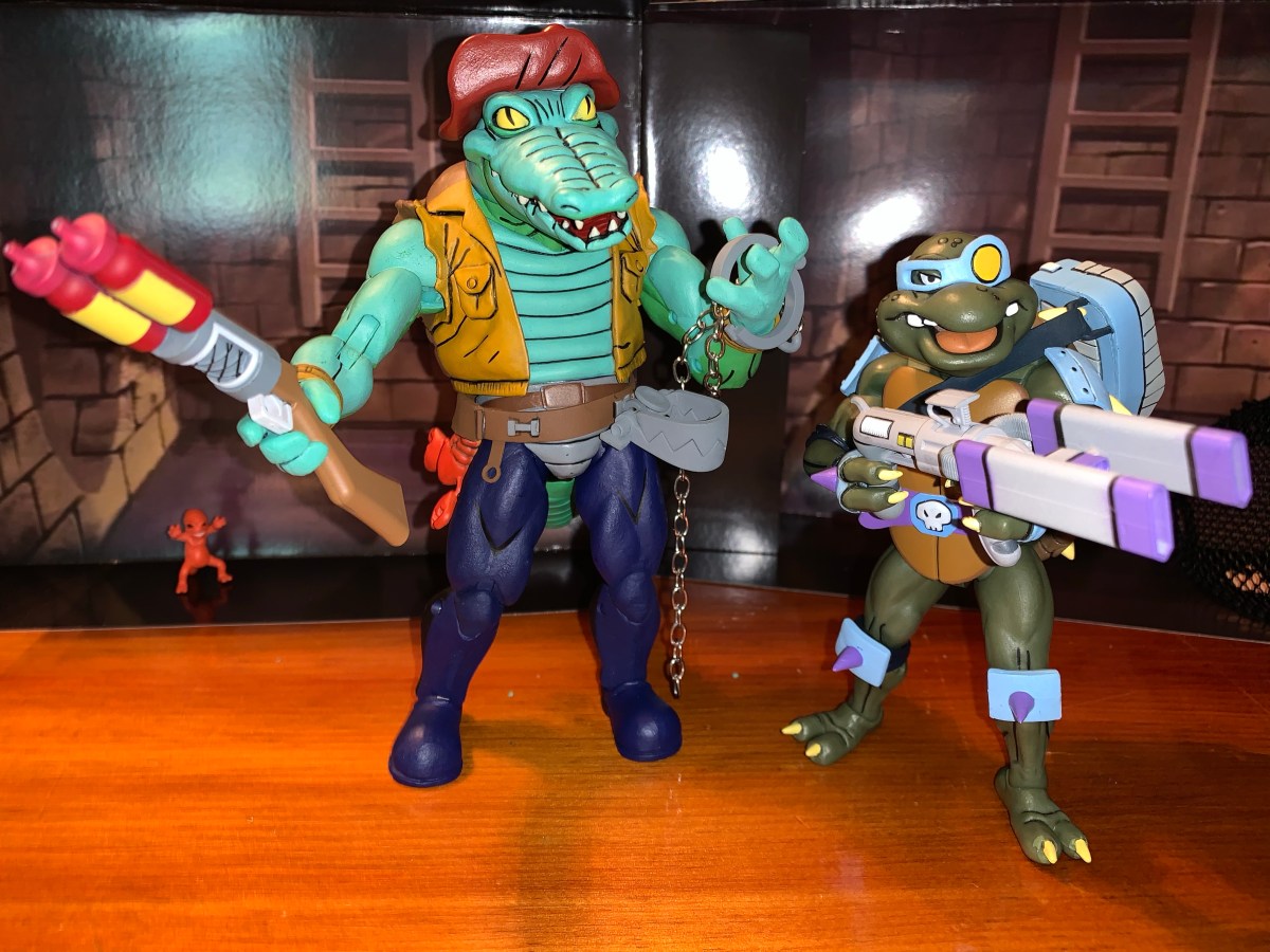 NECA TMNT Cartoon Slash and Leatherhead | The Nostalgia Spot
